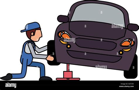 Worker Car Workshop Icon Image Stock Vector Image And Art Alamy