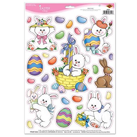 Beistle Easter Clings 12 X 17 Multicolor