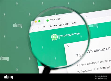 Ostersund Sweden Nov 20 2022 Whatsapp Web Homepage On A Computer