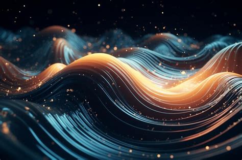Premium Ai Image Surreal Abstraction Of Temporal Waves And Spatial