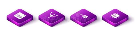 Set Isometric Web Developer Programming Code Funnel Or Filter Binary