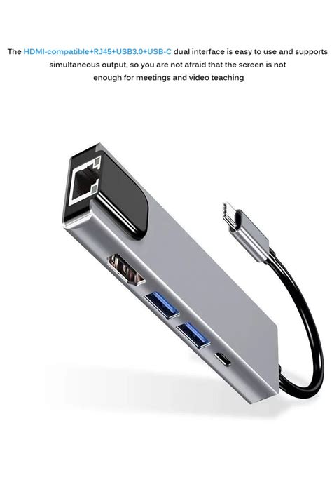Usb C Hub Multipoort Adapter Met Usb3 0 Pd Charger Grandado