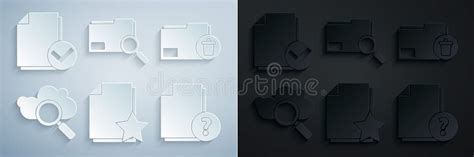 Set Document With Star Delete Folder Search Cloud Computing Unknown