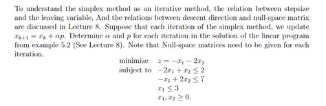 solved to understand the simplex method as an iterative