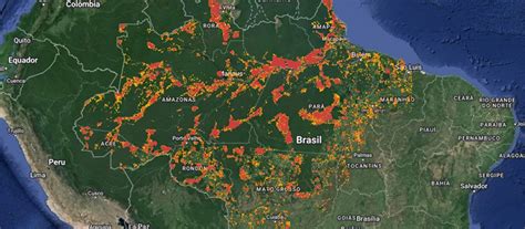 Amazon Rainforest Deforestation Map Editable Powerpoint Map Latin