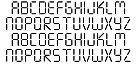 Seven Segment Font By Krafti Lab FontRiver
