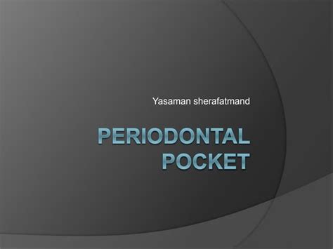 Periodontal Pocket Pptx