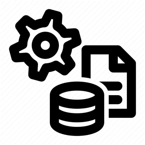 Data Management Database Engineering Processing System Icon