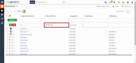 Edit Fields From Listview In Vtiger 7 Vtiger Experts