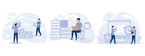 Premium Vector Data Backup Software Concept Big Data Storage Backup