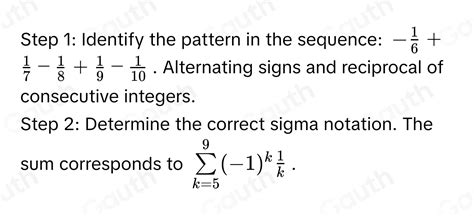 Solved Express The Sum In Sigma Notation 16 17 18 19 1