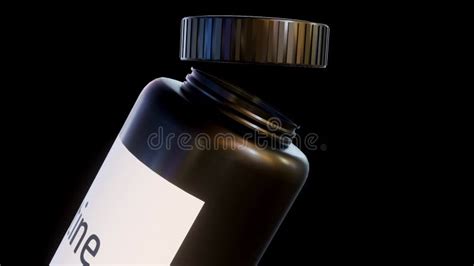 Package Of Creatin And Creatin Molecule Stock Video Video Of