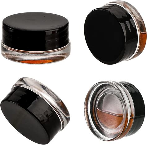 Clear Round Lip Balm Container Thick Tiny Sample Jar For Cosmetics