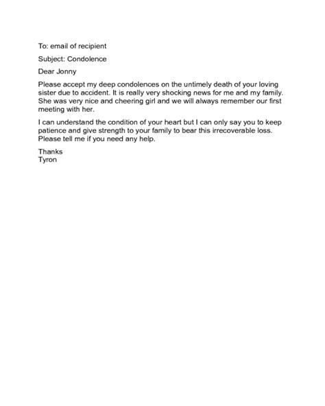 Sample Bereavement Announcements