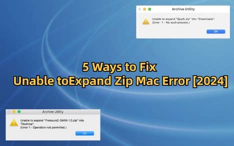 Easily Solved Unable To Expand Zip Mac Error