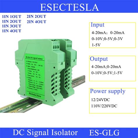 DC Signal Isolation Converter Analog MA Distribution Module Multi Channel Current