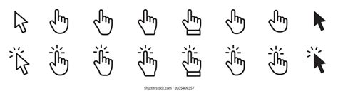 computer mouse click cursor load symbol stock vector royalty free 2295440139 shutterstock