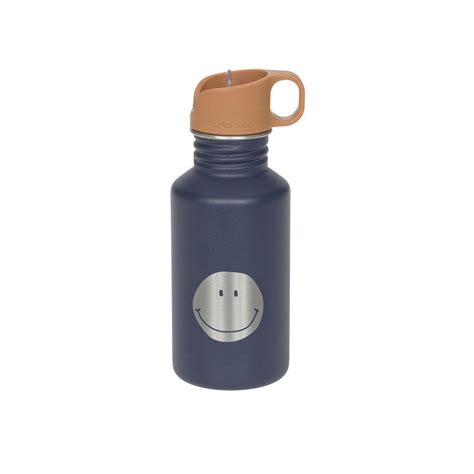 Lassig Bottle Stainless Steel Little Gang Smile Navy