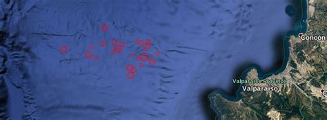 Significant Earthquake Swarm Near The Coast Of Valparaiso Chile The Watchers