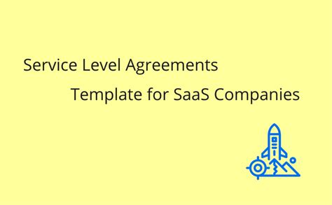 Sample Service Level Agreement For Saas Companies