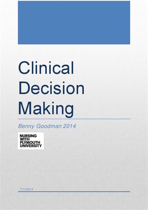 doc clinical decision making
