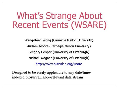Summarization And Deviation Detection What Is New Outline
