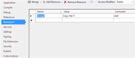 Vbnet Copy String1 Valeur From The Resource To The Clipboard Stack