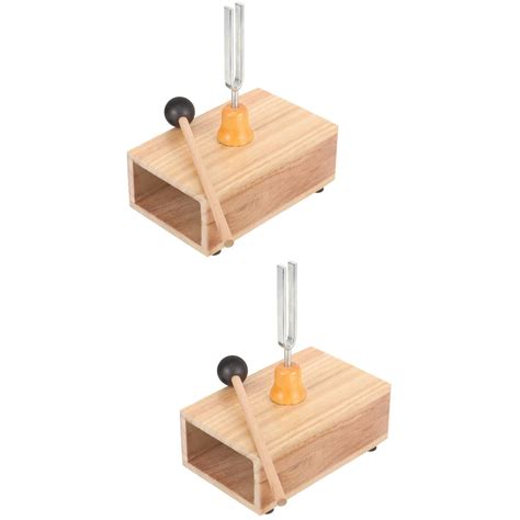 2 Sets Tuning Fork Set Tuning Fork Resonance Box With Hammer For Sound Therapy Yoga