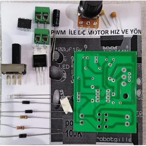 Dc Motor Hiz Ve Yon Kontrol Devresi Pwm Demonte