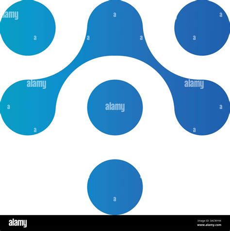 Molecular Dot Connect Pattern With Metaball Shapes Abstract Fluid Morphing Paterns Flat Vector