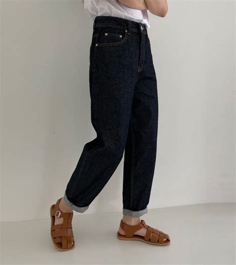 르앤드 하이 생지 데님팬츠 위시버킷