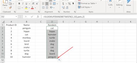how to create random fake datasets in microsoft excel
