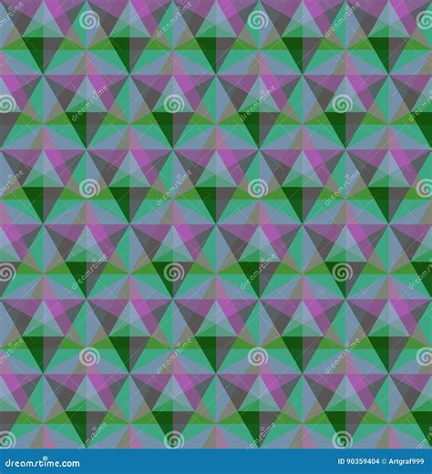 Triangular Geometric Seamless Pattern Stock Vector Illustration Of Simple Flat 90359404