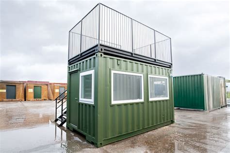 Shipping Container Conversions 14ft Office With Viewing Platform