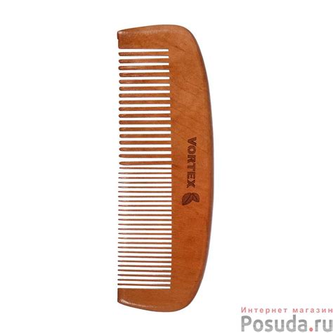 Расческа деревянная гребень 16х5 см с деревянными зубчиками арт Pf 51020 купить в Москве