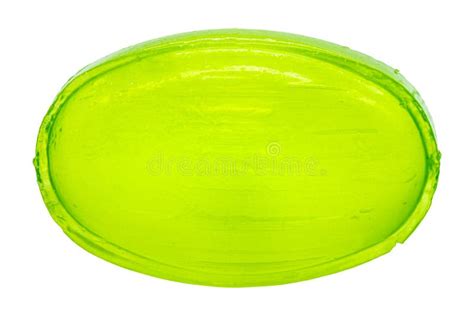 Bright Green Candy To Suck And Already Unwrapped Stock Image Image Of Tasty Candy 299425873