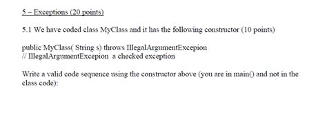 Solved 51 We Have Coded Class Myclass And It Has The
