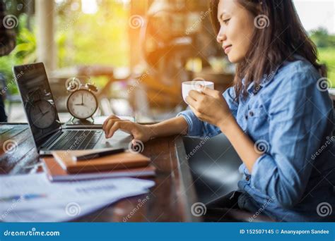 Hand Control On A Laptop Touchpad Stock Image Image Of Notebook Grey 152507145