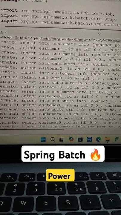 Spring Batch Module 🔥 Springbatch Springboot Spring Shorts