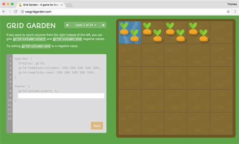 Learning CSS Grid With Grid Garden Thomas Park