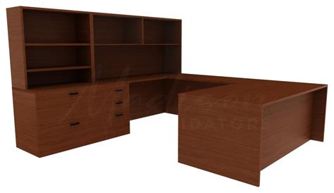 Sienna Mahogany Desk With Bookcase Amber By Cherryman