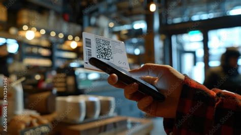 QR Code Payment Scan The QR Code On The Invoice To Pay Via Mobile Referring To Contactless