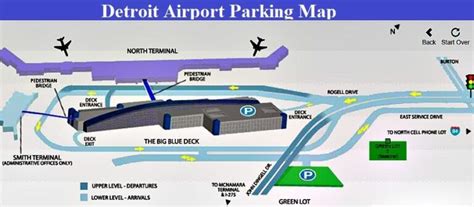 Detroit Metro Airport Dtw Map Flights Parking And Terminal Guide