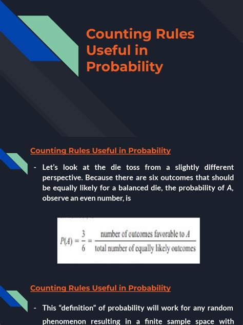 Counting Rules Useful In Probability Pdf Probability Probability