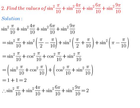 Trigonometric Ratios Upto Transformations Intermediate Mathematics