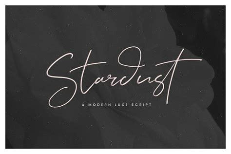 Stardust A Modern Luxe Script Artofit
