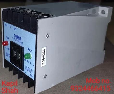 System Controls Relay Analog Timer Base Mount 230vac At Rs 750piece