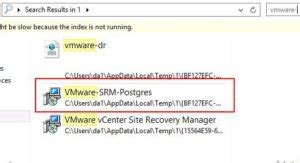 VMware SRM 6 5 Installation Failed To Install The Embedded Database Server