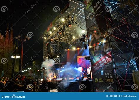 Italian Popular Rapper Caparezza Is Singing During The New Year`s