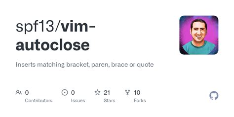 Github Spf13vim Autoclose Inserts Matching Bracket Paren Brace Or